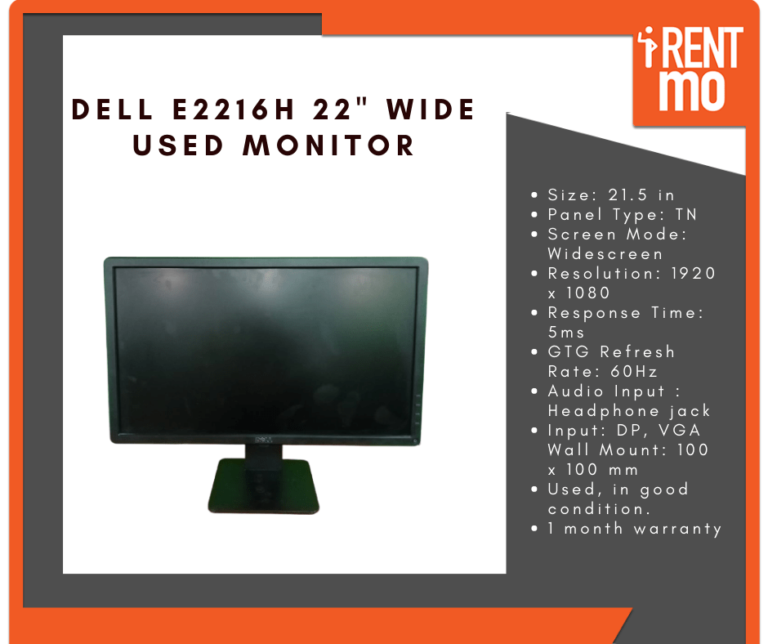 Dell E2216H 22" wide Used monitor - Buy, Rent, Pay in Installments