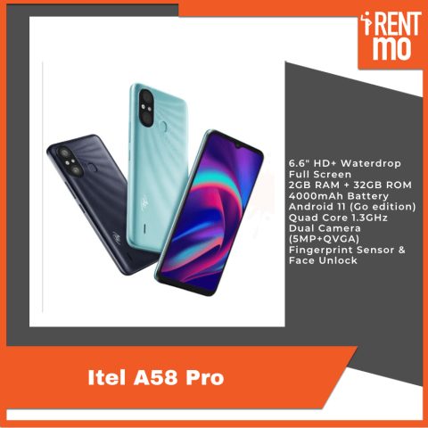 Itel A58 Pro - Buy, Rent, Pay in Installments